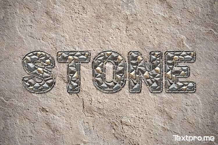 cobblestone text effect