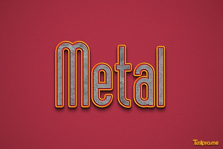 Create 3d Metallic Text With Details Online