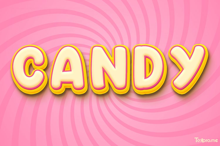 Online Cute 3D Candy Text Effect Generator